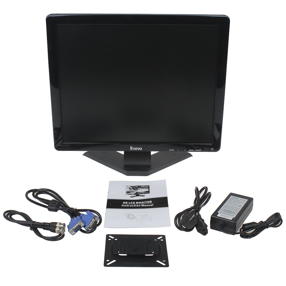 Eyoyo 17" Inch 1280x1024 TFT LCD HDMI HD Monitor Color Screen with BNC ...