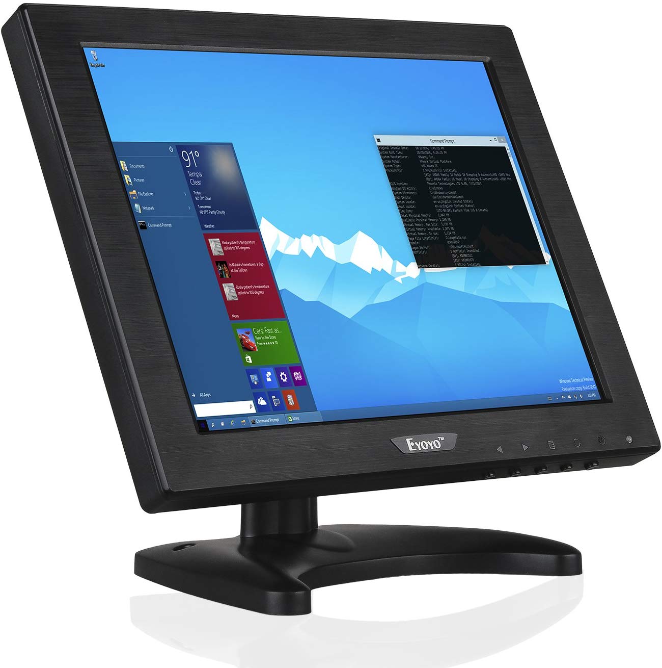 Eyoyo 10 Inch TFT LED Color PC Audio Video Display VGA HDMI AV BNC ...